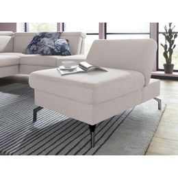 Sit & More Hocker SIT & MORE "Brisbane", beige (creme), B:77cm H:46cm T:112cm, Soft clean (98% Polyester, 2% Polyamid), Hocker, Polsterhocker Sitzhocker, Fu&szlig;h&ouml;he 15 cm, mit Federkern und Klappfunktion