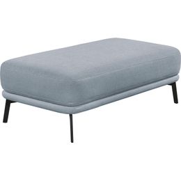 Sch&ouml;ner Wohnen Kollektion Hockerbank "Pearl - 5 Jahre Hersteller-Garantie, auch in Boucl&eacute;", blau (hellblau), B:120cm H:45cm T:70cm, 16% Baumwolle, 79% Polyester, 5% Polyacryl, SCH&Ouml;NER WOHNEN-KOLLEKTION, Hocker, Passend zur Serie Pearl, F&uuml;&szlig;e Metall, B/T/H: 125/70/45 cm