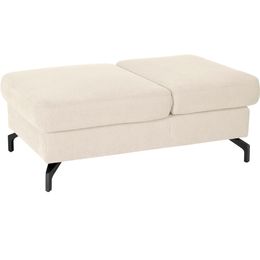 Sit & More Hocker SIT & MORE "Percy", beige (creme), B:114cm H:46cm T:71cm, Hocker, Polsterhocker Sitzhocker, Fu&szlig;h&ouml;he 15cm, mit Klappfunktion, wahlweise in 2 Fu&szlig;farben