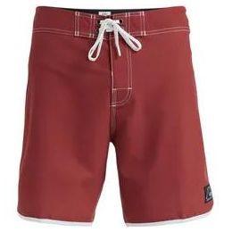 Boardshorts Quiksilver "Original Scallop 18"", Herren, Gr. 32M, braun (henna), 92% Polyester, 8% Elasthan, Hosen