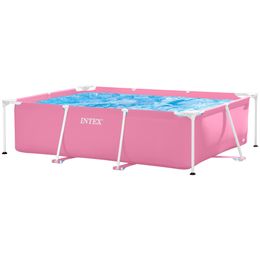 Framepool Intex "PINK RECTANGULAR", rosa, B:150cm H:60cm L:220cm, Schwimmbecken, .