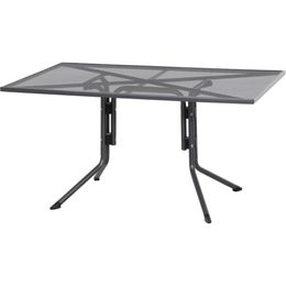 siena GARDEN Tisch 'Elda' Stahl matt-anthrazit 90 x 71 x 140 cm