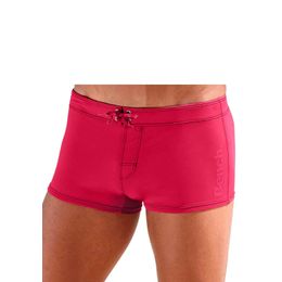 Bench. Herren Boxer-Badehose, rot, Größe 4