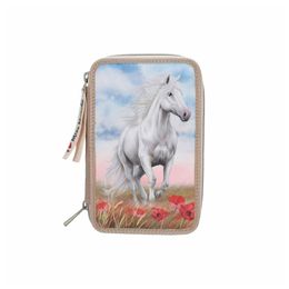 Depesche 3-Fach Federtasche Poppy Sand Miss Melody 20 x 13 x 7,5 cm