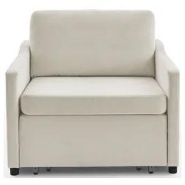 XXL-Sessel "Anella", beige (creme), B:93cm H:85cm T:92cm, ATLANTIC HOME COLLECTION, Sessel, mit Cord-Bezug, mit Schlaffunktion, frei im Raum stellbar