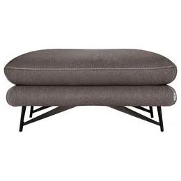 Hocker Calia italia "Cezanne", grau (34 tortora), B:90cm H:90cm T:70cm, Hocker, Polsterhocker