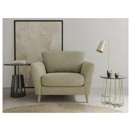 Sessel Home Affaire "MARSEILLE Polstersessel", braun (latte), B:103cm H:88cm T:90cm, Webstoff (100% Polyester), Struktur fein (58% Polyester, 22% Polypropylen), Filzoptik (100% Polyester), Sessel, mit Massivholzbeinen aus Eiche, verschiedene Bezüge und Farbvarianten