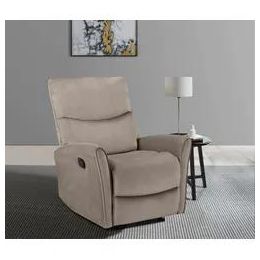 Relaxsessel Home Affaire "Chesley, TV-Sessel mit Schlaffunktion, Sessel Wohnzimmer", grau (taupe), B:81cm H:100cm T:98cm, 100% Polyesther, Sessel, mit Relaxfunktion, frei stellbar