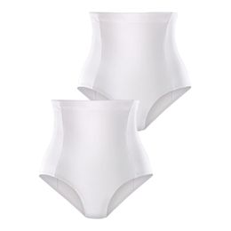 Taillenshaper Petite Fleur, Damen, Gr. 44/46, wei&szlig;, Netz: 90% Polyamid, 10% Elasthan, unifarben, k&ouml;rpernah, Unterhosen, aus elastischer Baumwoll-Qualit&auml;t, Shape wear, Shaping Slip