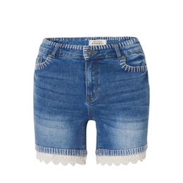 Koroshi Shorts Damen Gr&ouml;&szlig;e 34 blue denim / offwhite
