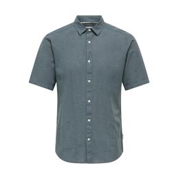 Only & Sons Only & Sons Hemd 'ONSCaiden' Herren Gr&ouml;&szlig;e XL cyanblau