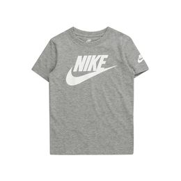 Nike Sportswear T-Shirt 'Futura Evergreen' Jungen Gr&ouml;&szlig;e 98 graumeliert / wei&szlig;