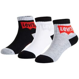 Levi's Levi's Socken M&auml;dchen Gr&ouml;&szlig;e 33 graumeliert / rot / schwarz / wei&szlig;
