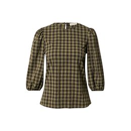 Oasis Bluse 'Gingham' Damen Gr&ouml;&szlig;e XS khaki / schwarz
