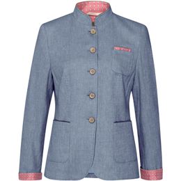 Reitmayer Fischgrat-Stehkragenjacke Blau (Gr&ouml;&szlig;e: 36)