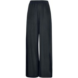 Urban Classics Ladies Wide Leg Viscose Pants Stoffhose schwarz in L TB5996 black