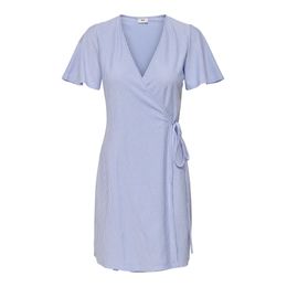 Jacqueline de Yong JDY Kleid 'JDYNelli' Damen Gr&ouml;&szlig;e 42 taubenblau / wei&szlig; Winterkleid