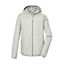 Outdoorjacke Killtec "KOS 109 WMN JCKT", Damen, Gr. 38, grau (graugrün), Oberstoff: 100% Polyester (recycelt), Futter: 100% Polyester, sportlich, Jacken, Leichte, wasserdichte Damenjacke, atmungsaktiv, nachhaltig, PFAS-frei