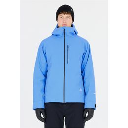 Skijacke SOS "Cervinia", Herren, Gr. L, blau, 86% Polyamid, 14% Elasthan, unifarben, normal, ohne Ausschnitt, Jacken, im wasserdichten Design