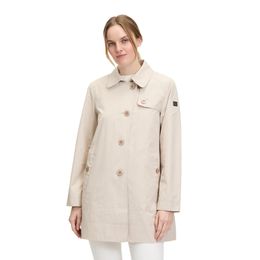 Kurzjacke Betty Barclay "Betty Barclay Kurzmantel mit Taschen", Damen, Gr. 36, beige, Obermaterial: 52% Polyester, 48% Baumwolle. Futter: 100% Polyester., casual, ausgestellt, Langarm, Jacken