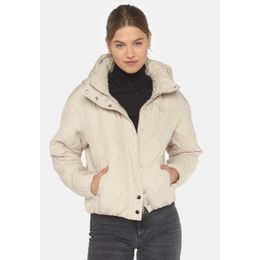 Fuchs & Schmitt Steppjacke FUCHS SCHMITT "Steppjacke", Damen, Gr. 36, beige, 100% Polyester, unifarben, casual, normal, ohne Ausschnitt, Langarm, Jacken, mit Kapuze