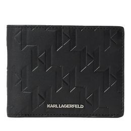 K by KARL LAGERFELD Karl Lagerfeld Portemonnaies - K/LOOM FALTPORTEMONNAIE AUS LEDER - Gr. unisize - in Schwarz - f&uuml;r Damen
