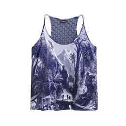 Desigual Top Damen Gr&ouml;&szlig;e M indigo / offwhite