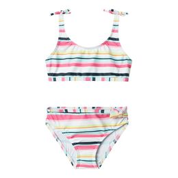 name it Bikini 'NMFZanne' Mädchen Größe 110/116 hellblau / pink / schwarz / weiß