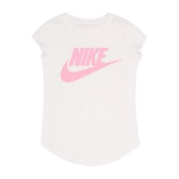 Nike Sportswear Shirt 'FUTURA' M&auml;dchen Gr&ouml;&szlig;e 116/122 hellpink / wei&szlig;
