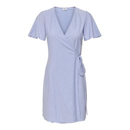 Jacqueline de Yong JDY Kleid 'JDYNelli' Damen Größe 34 taubenblau / weiß Winterkleid