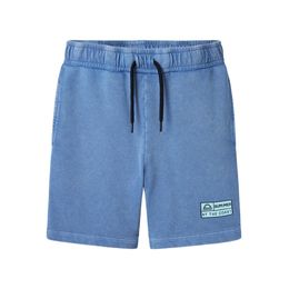name it Shorts 'NKMFANDEL' Mädchen Größe 146 saphir / aqua / schwarz