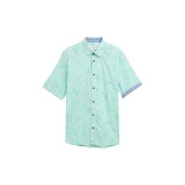 Tom Tailor Button Up Shirt male Green size XXXL