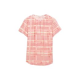 Tom Tailor Women + Bluse Damen Gr&ouml;&szlig;e L beige / rosa / rot / offwhite