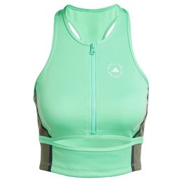 adidas by Stella McCartney Sporttop 'High Neck Crop' Damen Größe XXXL/4XL grün / mint / schwarz / weiß