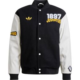 Adidas Juventus Turin Bomberjacke Herren - schwarz - Gr. S - Polyester/Polyacryl/Wolle