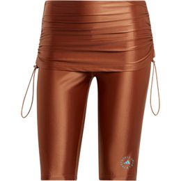 Adidas Stella Mccartney Tights Damen - braun - Gr. L - Polyamid/Elastan