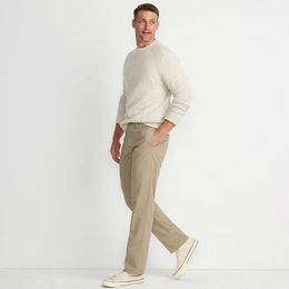 LANDS' END CLASSIC FIT B&uuml;gelleichte Chino, Herren, size: regular, Beige, Baumwolle, by Lands' End