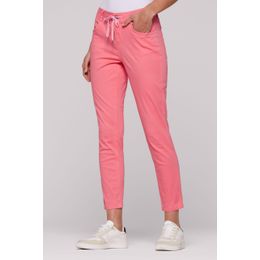 Comfort-fit-Jeans SOCCX, Damen, Gr. 26, Normalgrößen, rosa (salmon rose), Material: 92% Baumwolle, 5% Elastomultiester, 3% Elasthan, unifarben, casual, comfort fit, Jeans, mit normaler Leibhöhe