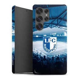 DeinDesign Galaxy S25 Ultra Handy Premium Case Smartphone Handyh&uuml;lle Schutzh&uuml;lle gl&auml;nzend Stadium 1. Fcm 1. Fc Magdeburg Premium Case