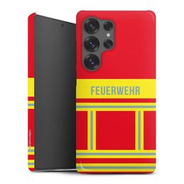 DeinDesign Galaxy S25 Ultra Handy Premium Case Smartphone Handyh&uuml;lle Schutzh&uuml;lle gl&auml;nzend Fire Fighters Life Saver Fire Fighter Premium Case