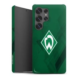 DeinDesign Galaxy S25 Ultra Handy Premium Case Smartphone Handyh&uuml;lle Schutzh&uuml;lle gl&auml;nzend Sv Werder Bremen Official Licensed Product Coat Of Arms Premium Case