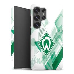 DeinDesign Galaxy S25 Ultra Handy Premium Case Smartphone Handyh&uuml;lle Schutzh&uuml;lle gl&auml;nzend Official Licensed Product Sv Werder Bremen Muster Premium Case
