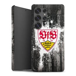 DeinDesign Galaxy S25 Ultra Handy Premium Case Smartphone Handyh&uuml;lle Schutzh&uuml;lle gl&auml;nzend Official Licensed Product Vfb Stuttgart Bundesliga Premium Case