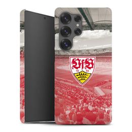 DeinDesign Galaxy S25 Ultra Handy Premium Case Smartphone Handyh&uuml;lle Schutzh&uuml;lle gl&auml;nzend Stadium Vfb Stuttgart Official Licensed Product Premium Case