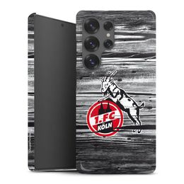 DeinDesign Galaxy S25 Ultra Handy Premium Case Smartphone Handyh&uuml;lle Schutzh&uuml;lle gl&auml;nzend 1. Fc K&ouml;ln Wooden Look Official Licensed Product Premium Case