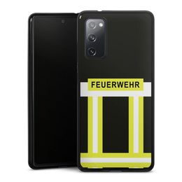 DeinDesign Galaxy S20 FE 5G Handy Silikon H&uuml;lle Case schwarz Handyh&uuml;lle Fire Fighter Fire Fighters Job