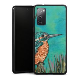 DeinDesign Galaxy S20 FE 5G Handy Silikon H&uuml;lle Case schwarz Handyh&uuml;lle Bird Painting Animals