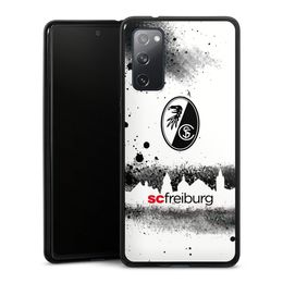 DeinDesign Galaxy S20 FE Handy Silikon H&uuml;lle Case schwarz Handyh&uuml;lle Logo Sc Freiburg Skyline