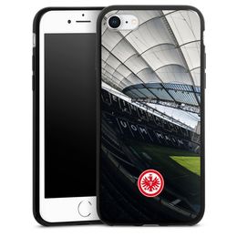 DeinDesign iPhone SE (2022) Handy Slim Case extra d&uuml;nn Silikon Handyh&uuml;lle schwarz H&uuml;lle Eintracht Frankfurt Official Licensed Product Stadium Silikon Slim Case