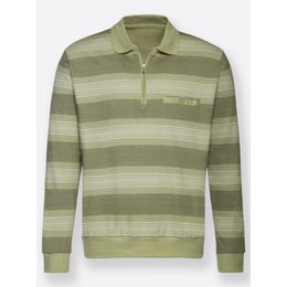 Marco Donati Herren Langarm-Shirt, schilf-gestreift, Gr&ouml;&szlig;e 44/46